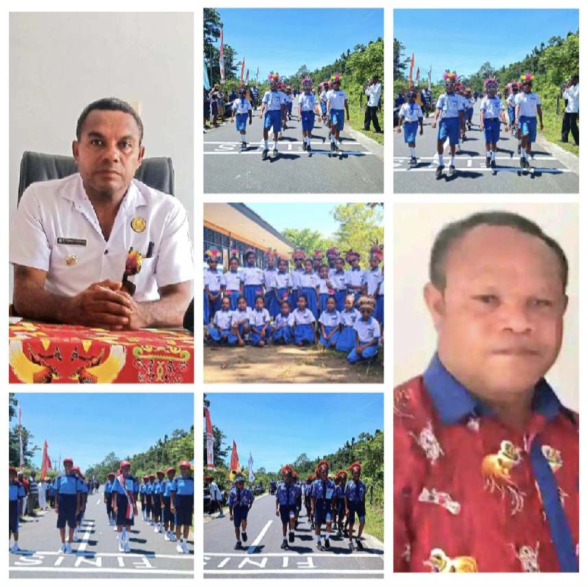 Memperingati HUT RI Ke-79 Tahun, Distrik Oridek Laksanakan Lomba Gerak Jalan - Kabar Daerah Papua